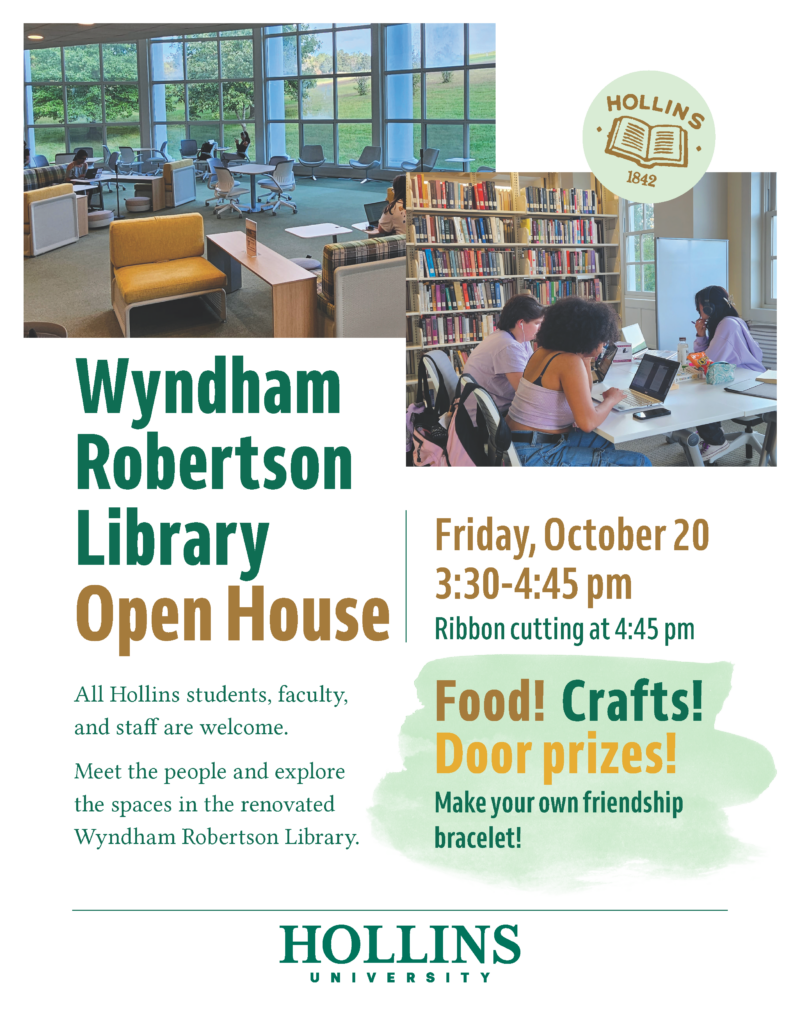Library Open House Party and Ribbon Cutting - Wyndham Robertson Library